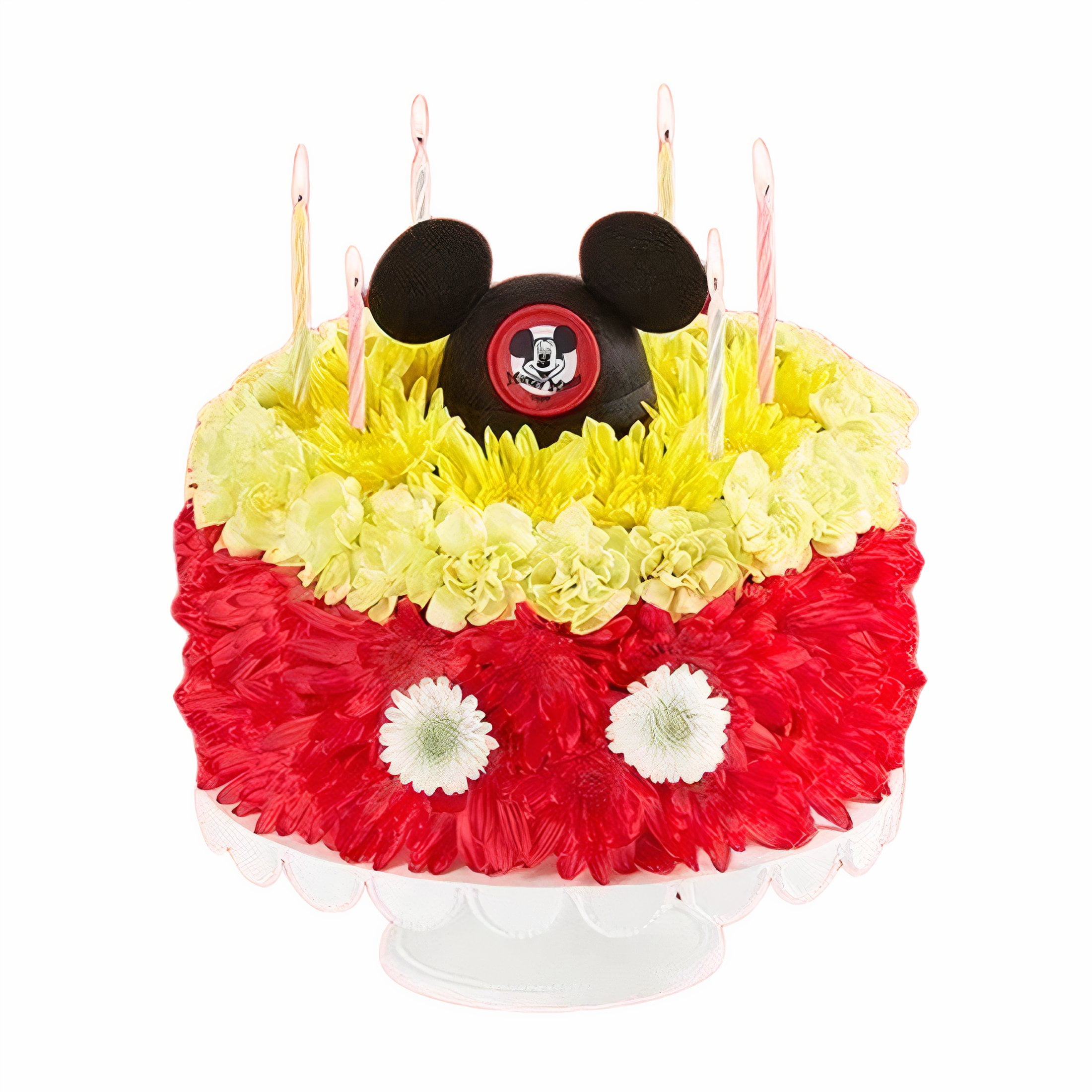 Katy Flower Shop Disney Mickey Mouse Flower Cake - Walmart.com