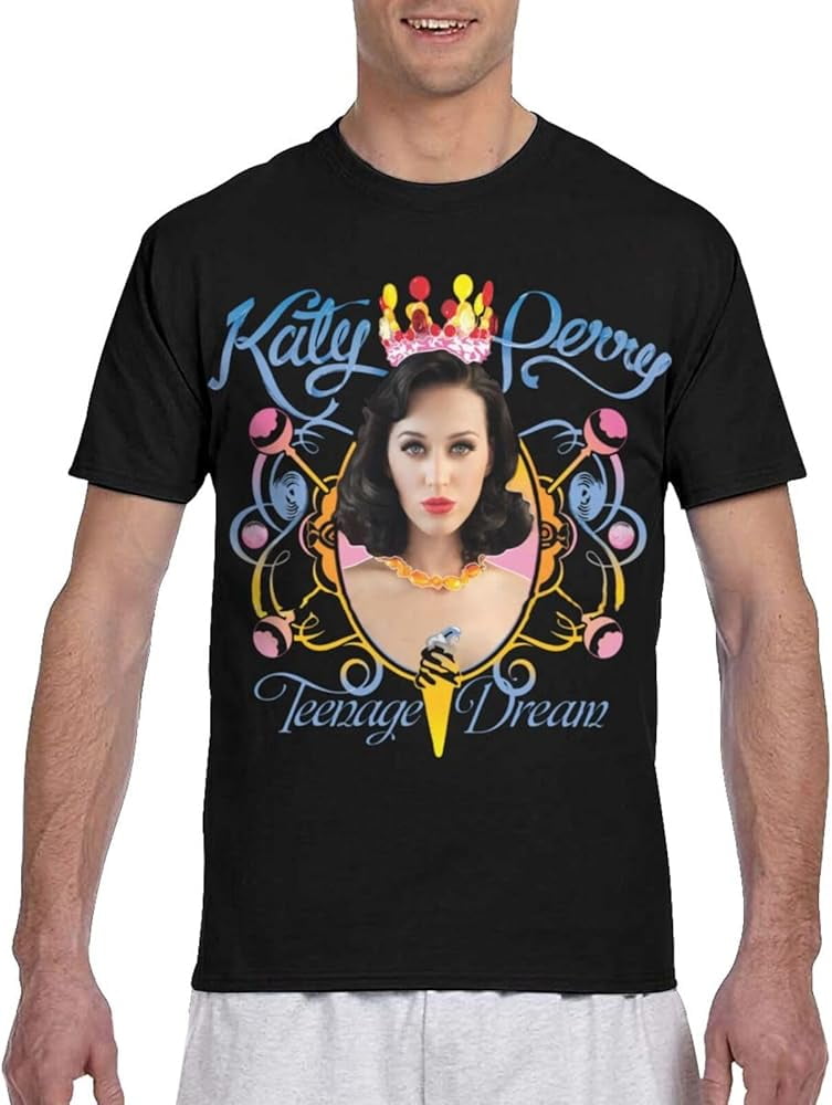 Katy Music Perry T Shirt Summer Fashion Crew Neck Short Sleeve Shirt ...