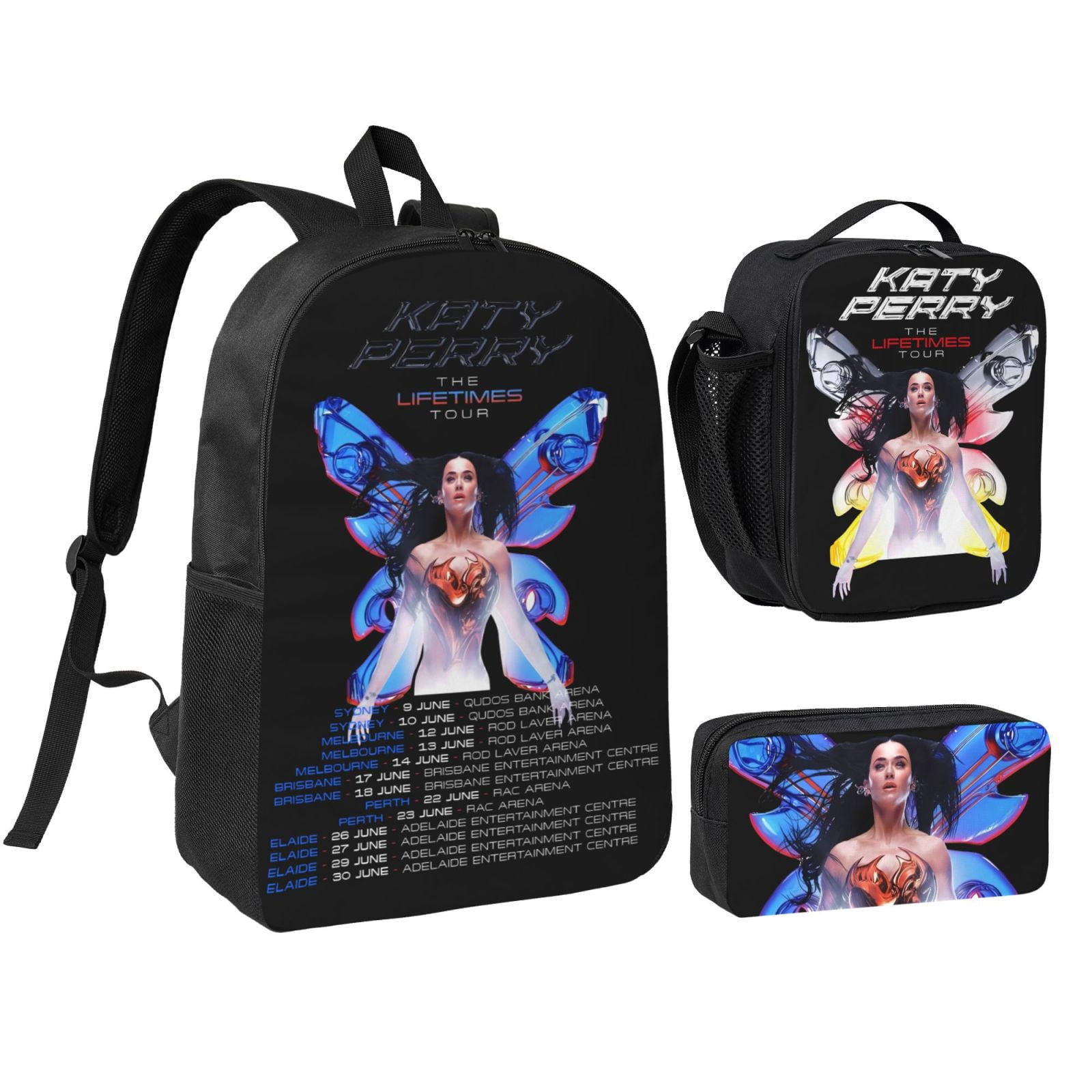 Katy Perry 17in Bag Pen Bag Lunch Bag Set Women Men Fashionable Lunch ...