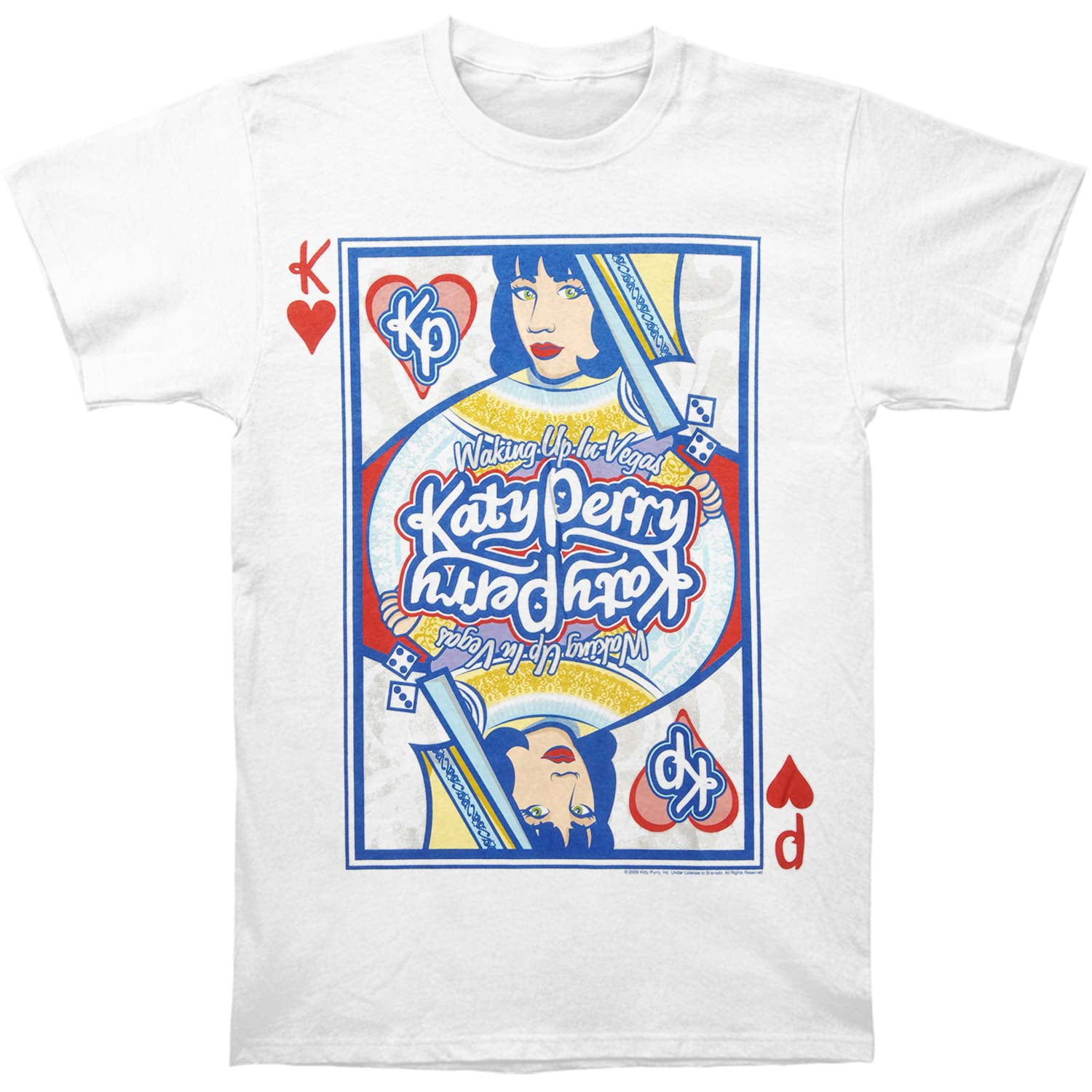 Katy Perry Men's Queen Of Hearts Slim Fit T-shirt Medium White ...
