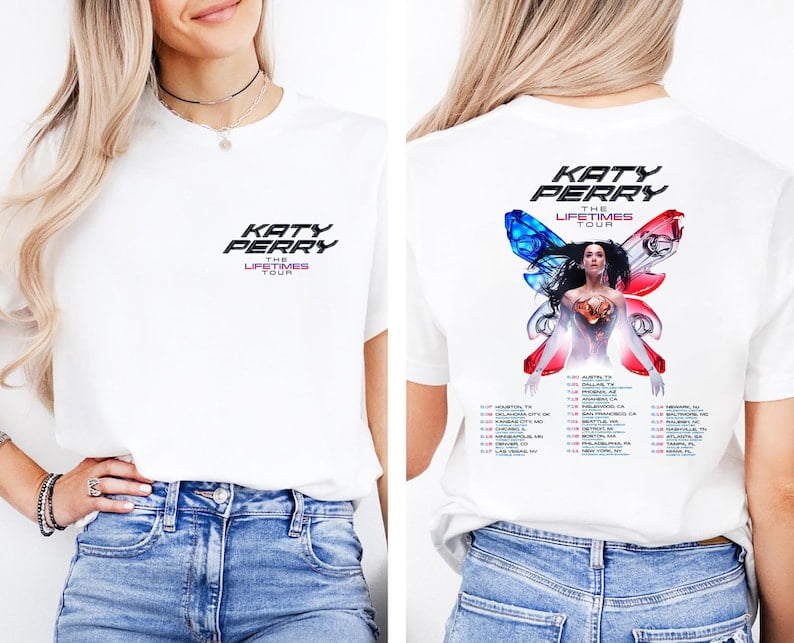 Katy Perry The Lifetime Tour 2025 Shirt, Katy Perry 2025 Concert, Katy ...