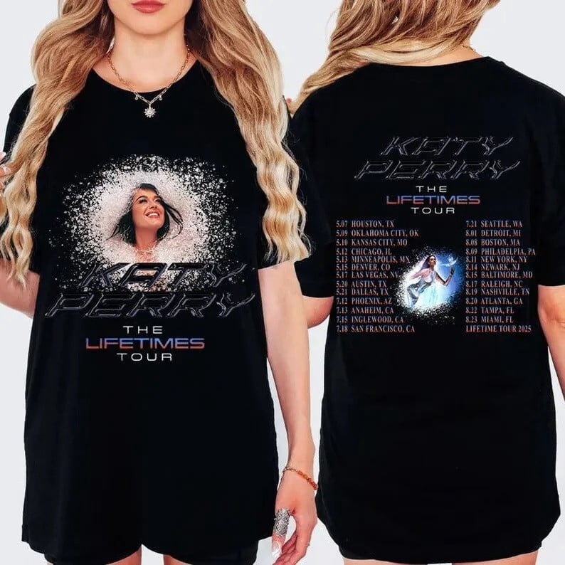 Katy Perry The Lifetime Tour 2025 Shirt, Katy Perry 2025 Concert, Katy ...