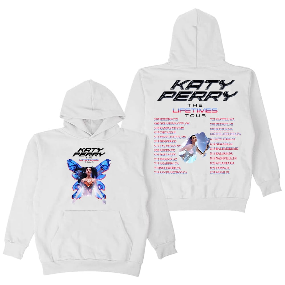 Katy Perry The Lifetimes Tour 2025 Hoodie Long Sleeve Streetwear Men ...