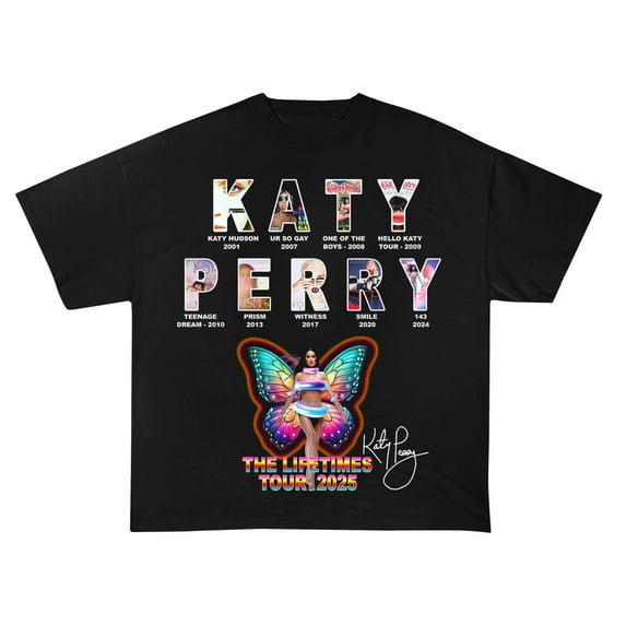 Katy Perry Tour, Katy Perry Graphic Tee Shirt, 2025 Katy Perry Lifetime ...