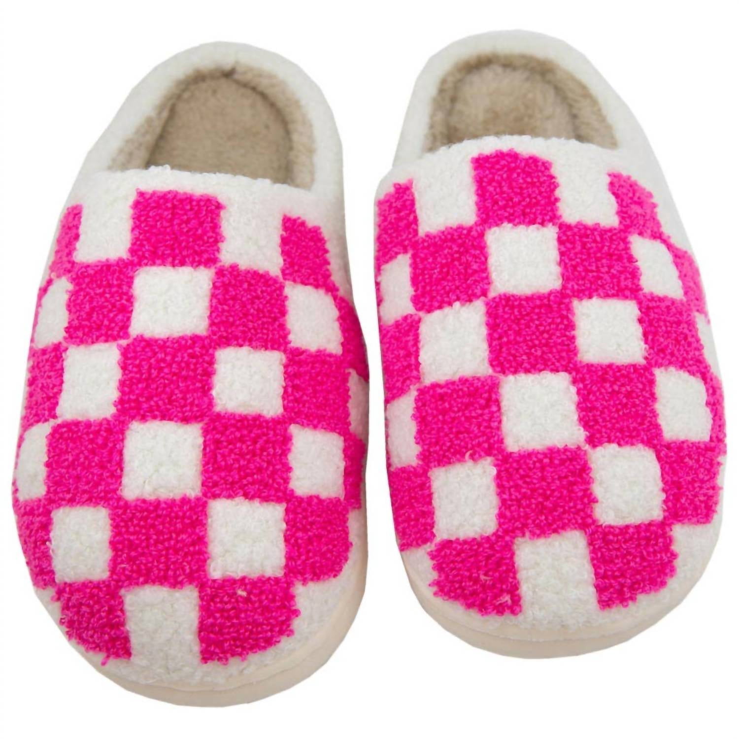 Katydid Checkered Pattern Slippers - Walmart.com