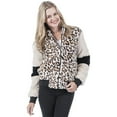 Katydid Preppy Leopard Sherpa Fur Full Zip Jacket T-Shirt - Walmart.com