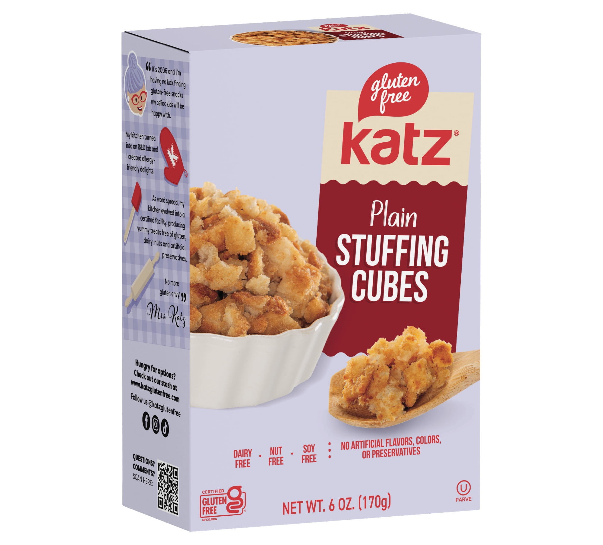 Katz Gluten Free Bread Stuffing for Breakroom Kitchens - Walmart ...