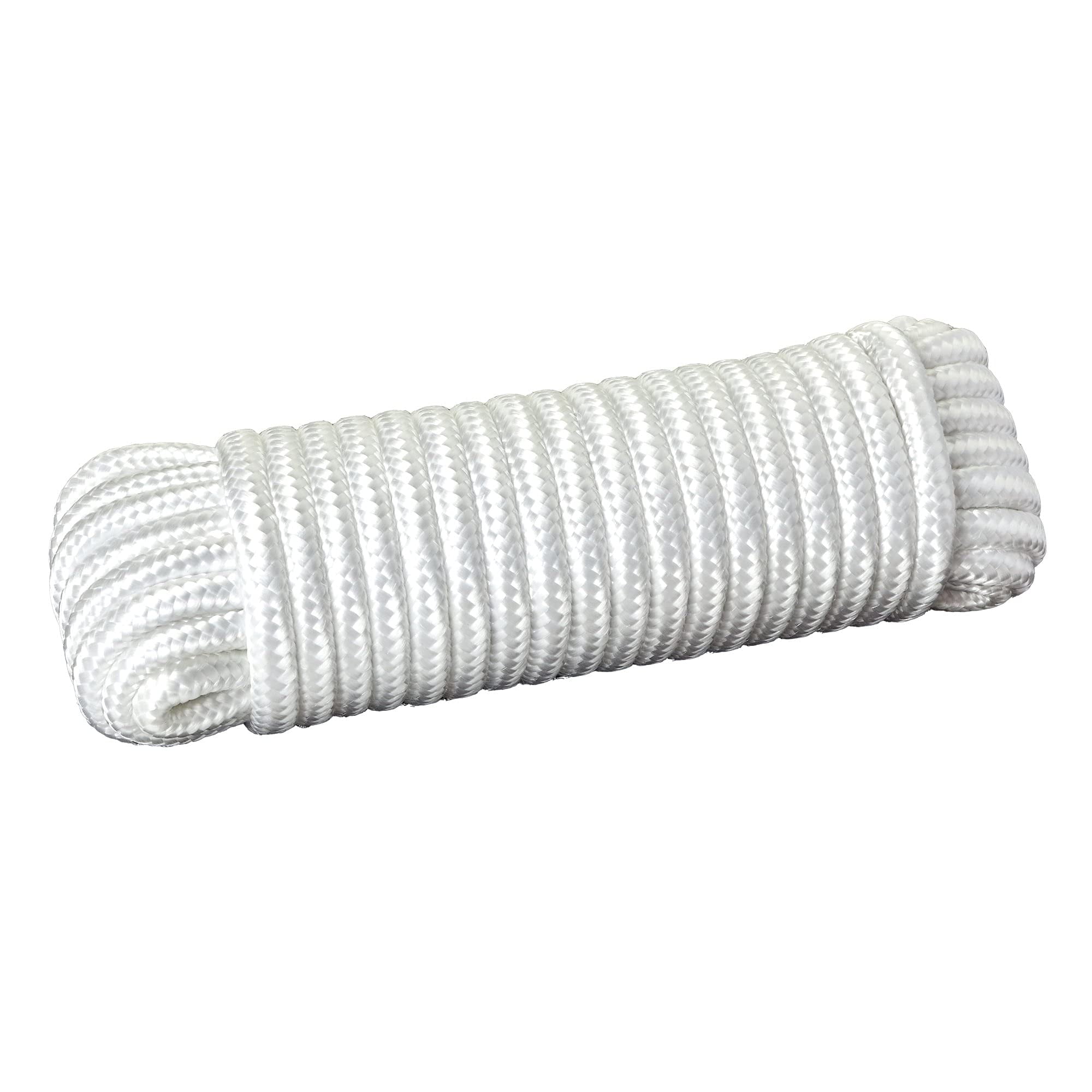 Katzco Nylon Rope Twisted Solid Braided - 1 Roll of 3/8 Inch x 50 Feet ...
