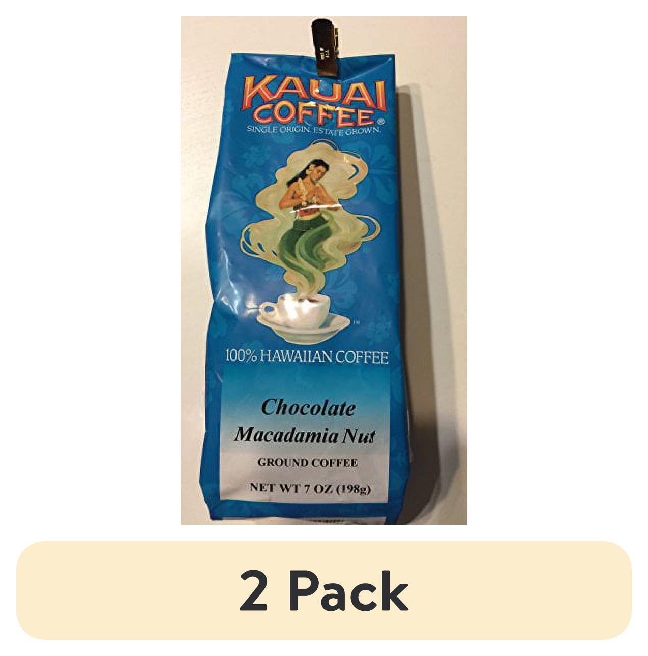 (2 pack) Kauai Coffee Company Chocolate Macadamia Nut Ground Coffee 7 ...