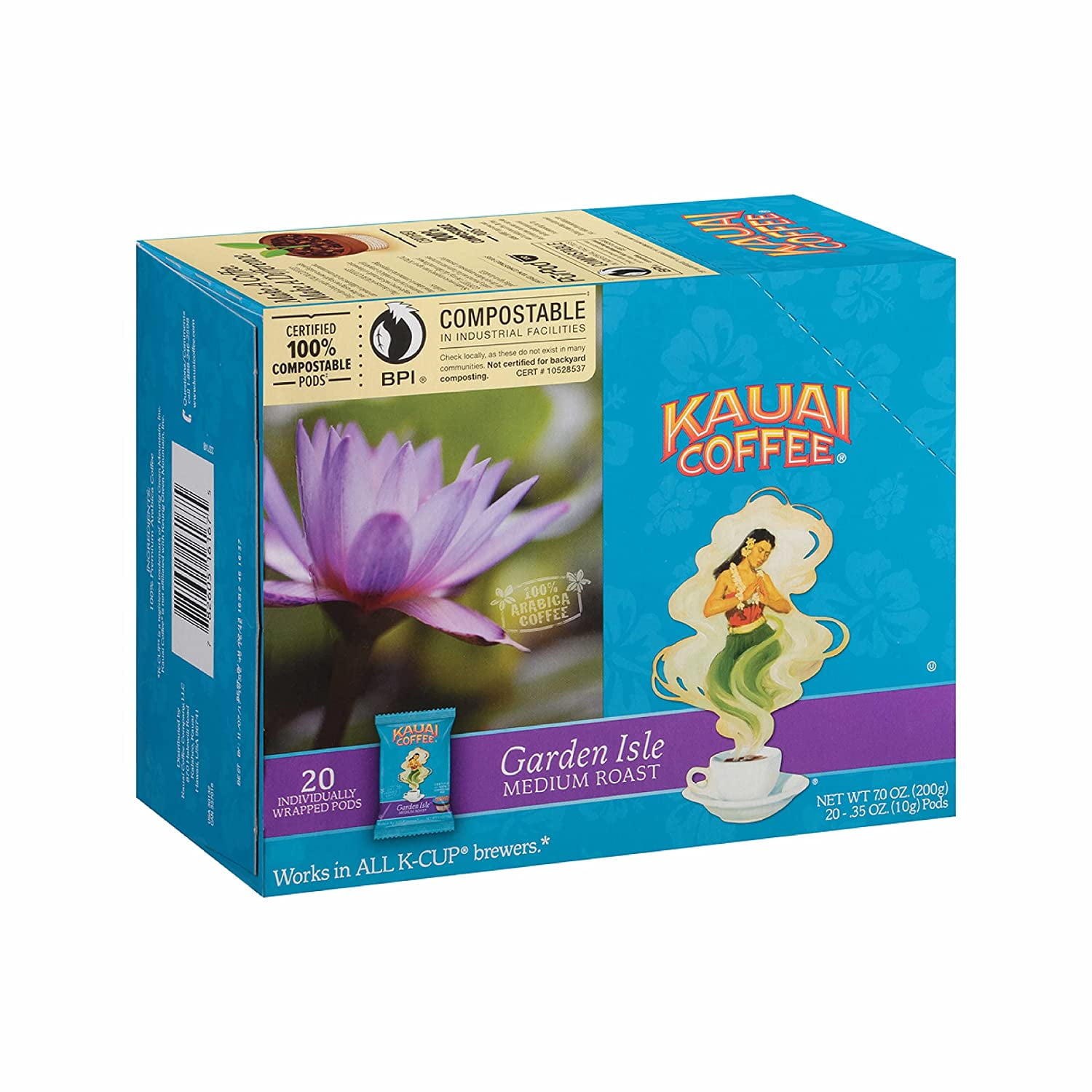 Kauai Coffee Garden Isle Medium Roast – Individually Wrapped ...