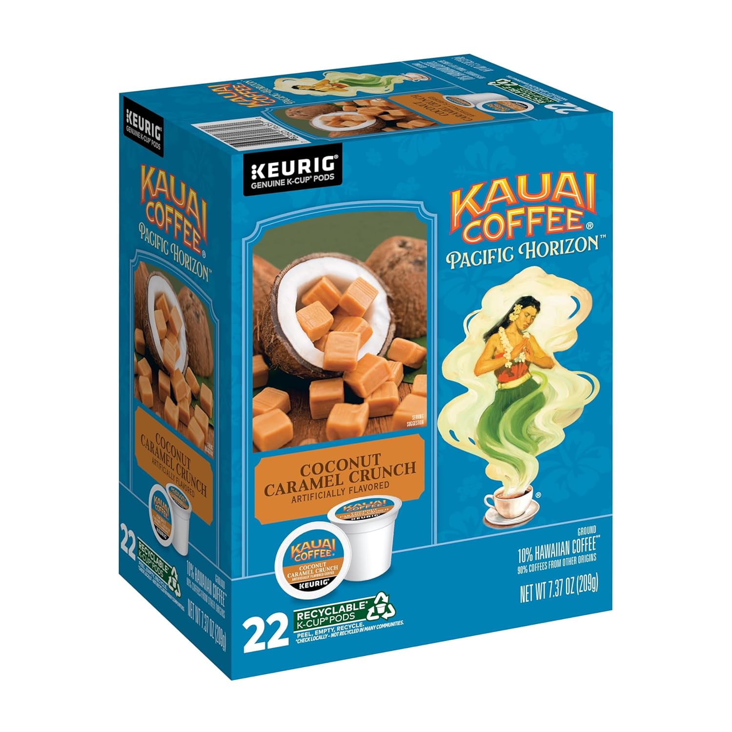 Kauai Coffee K-Cup Pods for Keurig Brewers – Arabica Coffee, 10% ...