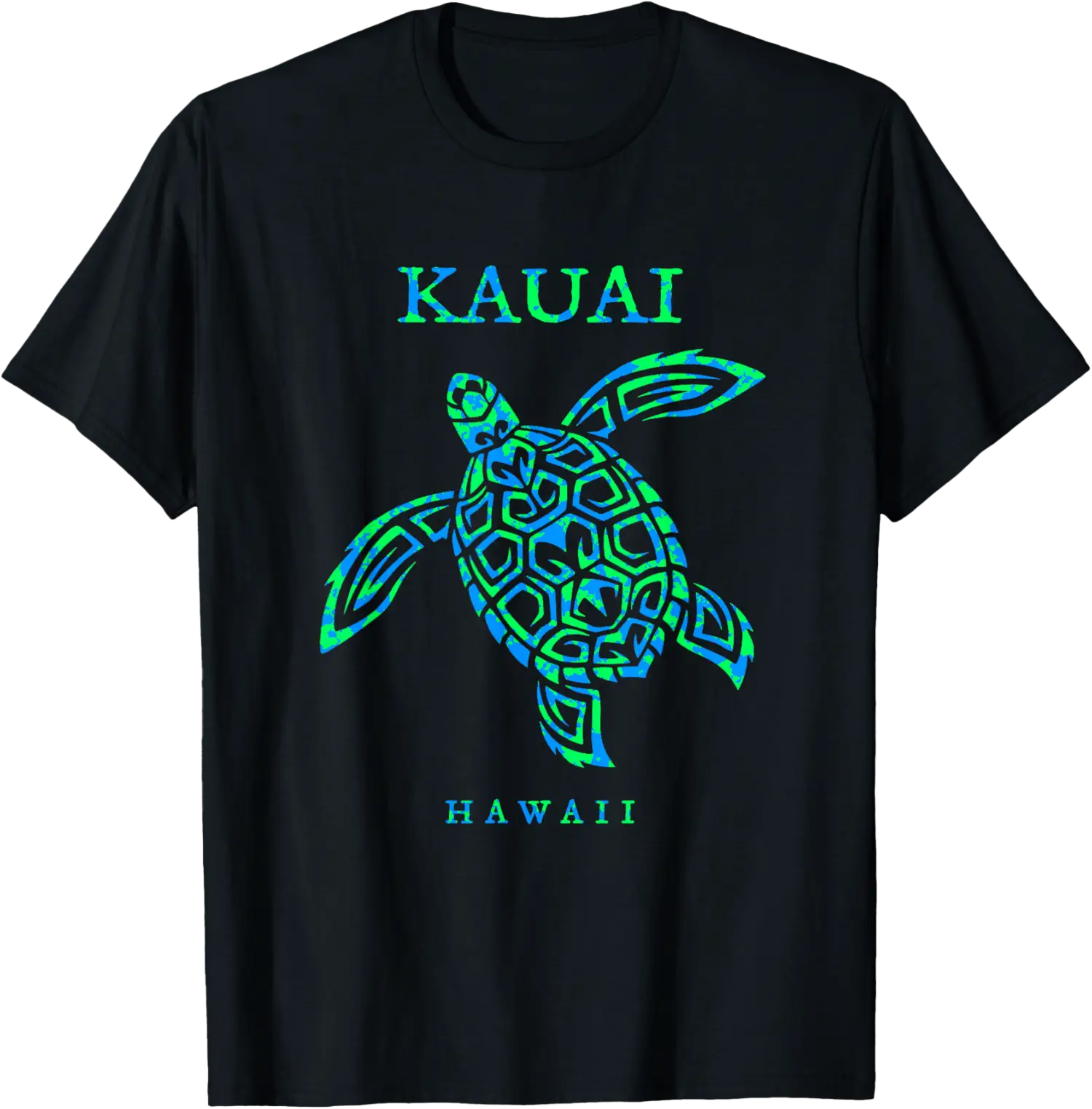 Kauai Hawaii Sea Turtle Coastal Graphic T-Shirt - Walmart.com