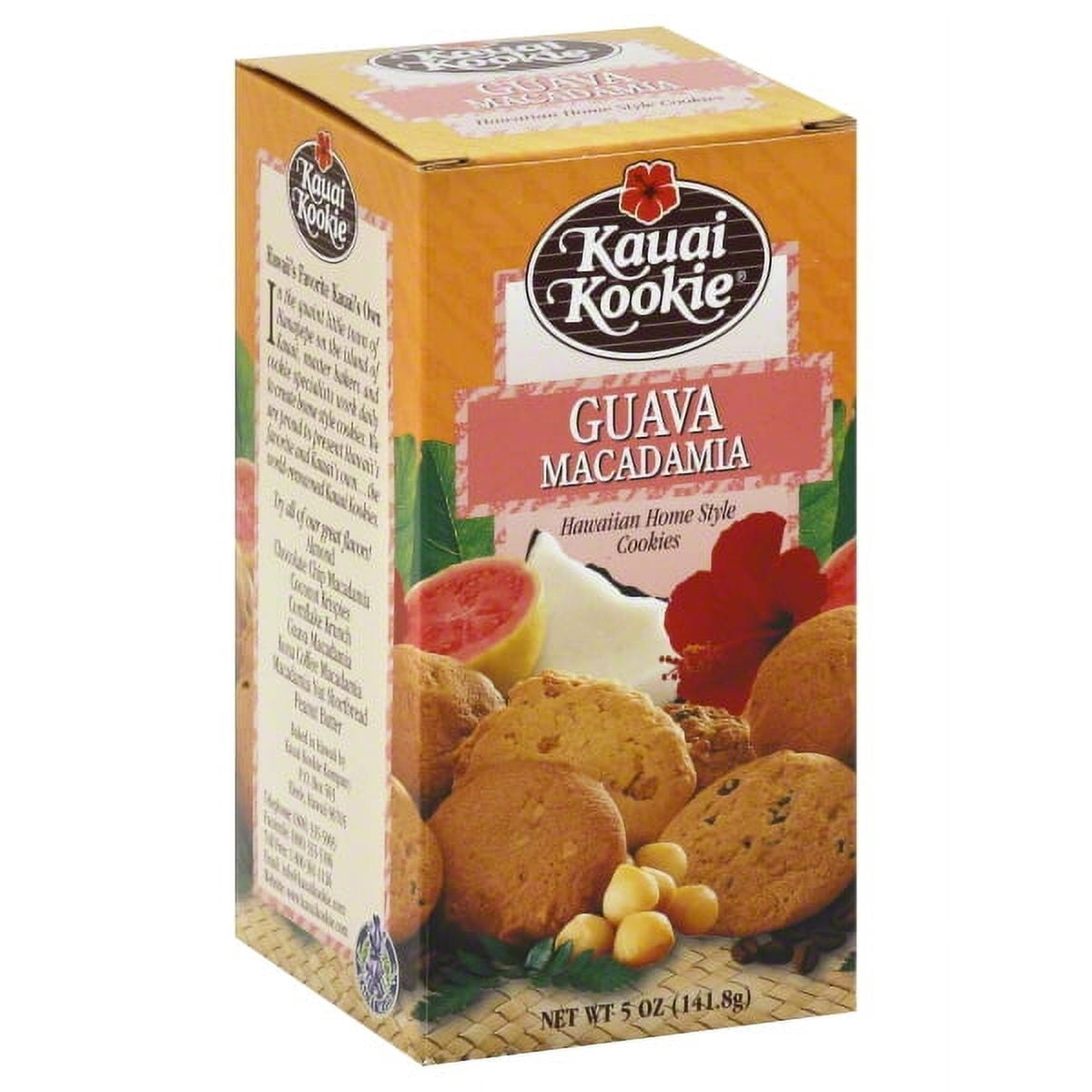 Kauai Kookie Guava Macadamia Hawaiian Style Cookies, 5 Oz. - Walmart.com