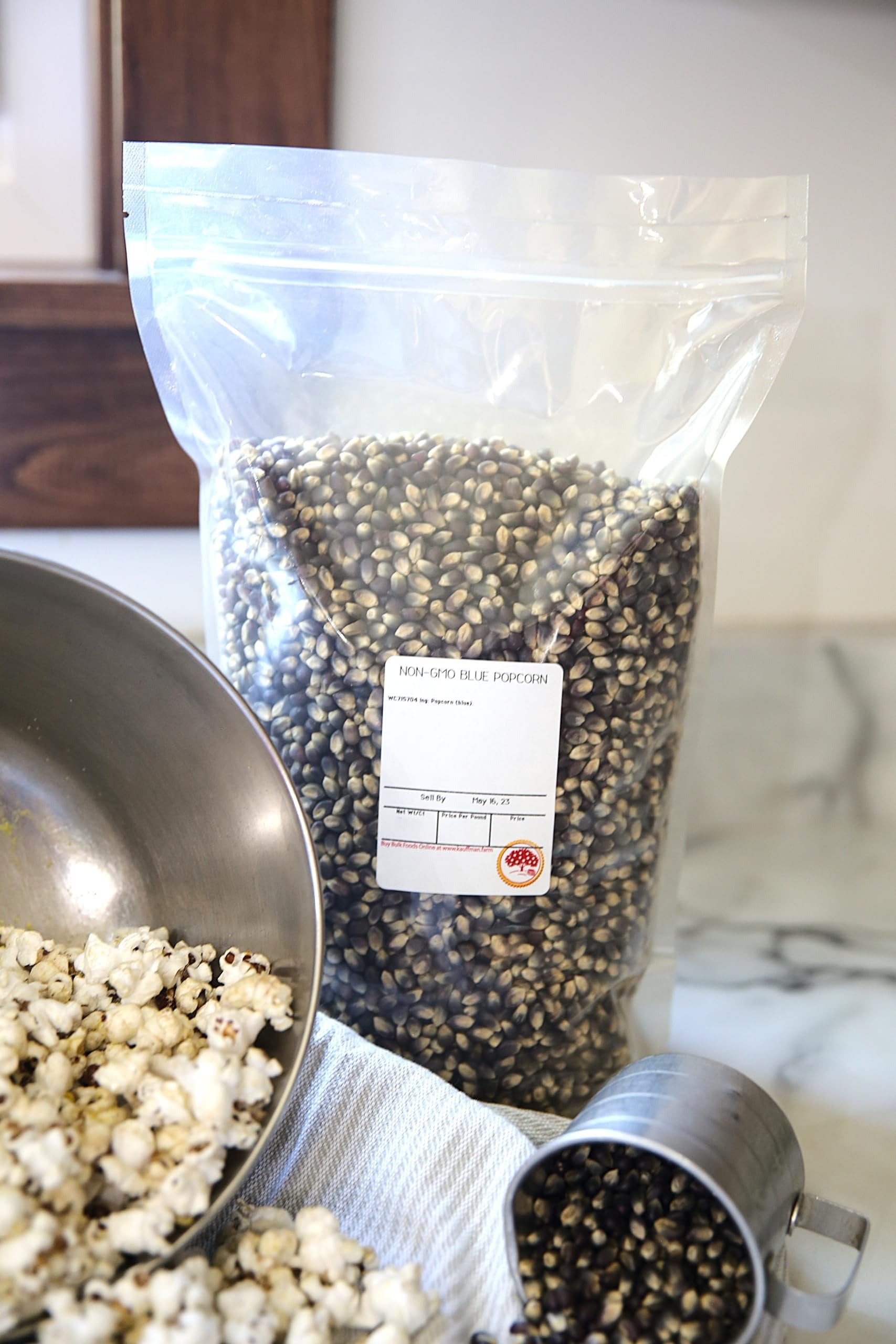 Kauffman Orchards Blue Popcorn Kernels in Bulk, 1 Pound Bag - Walmart.com