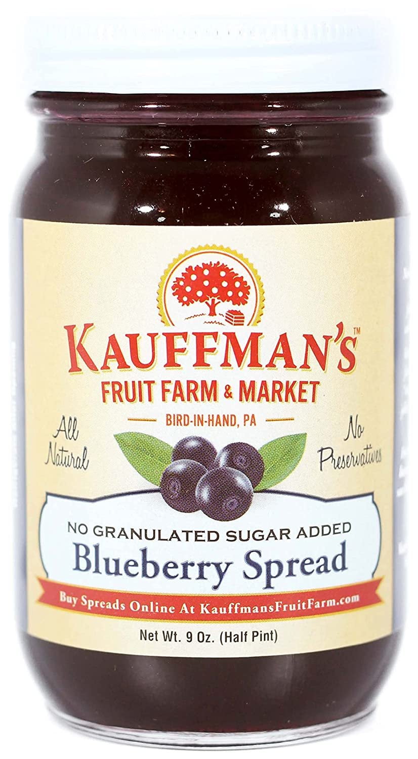 Kauffman Orchards Blueberry Fruit Spread, All Natural, No Preservatives ...