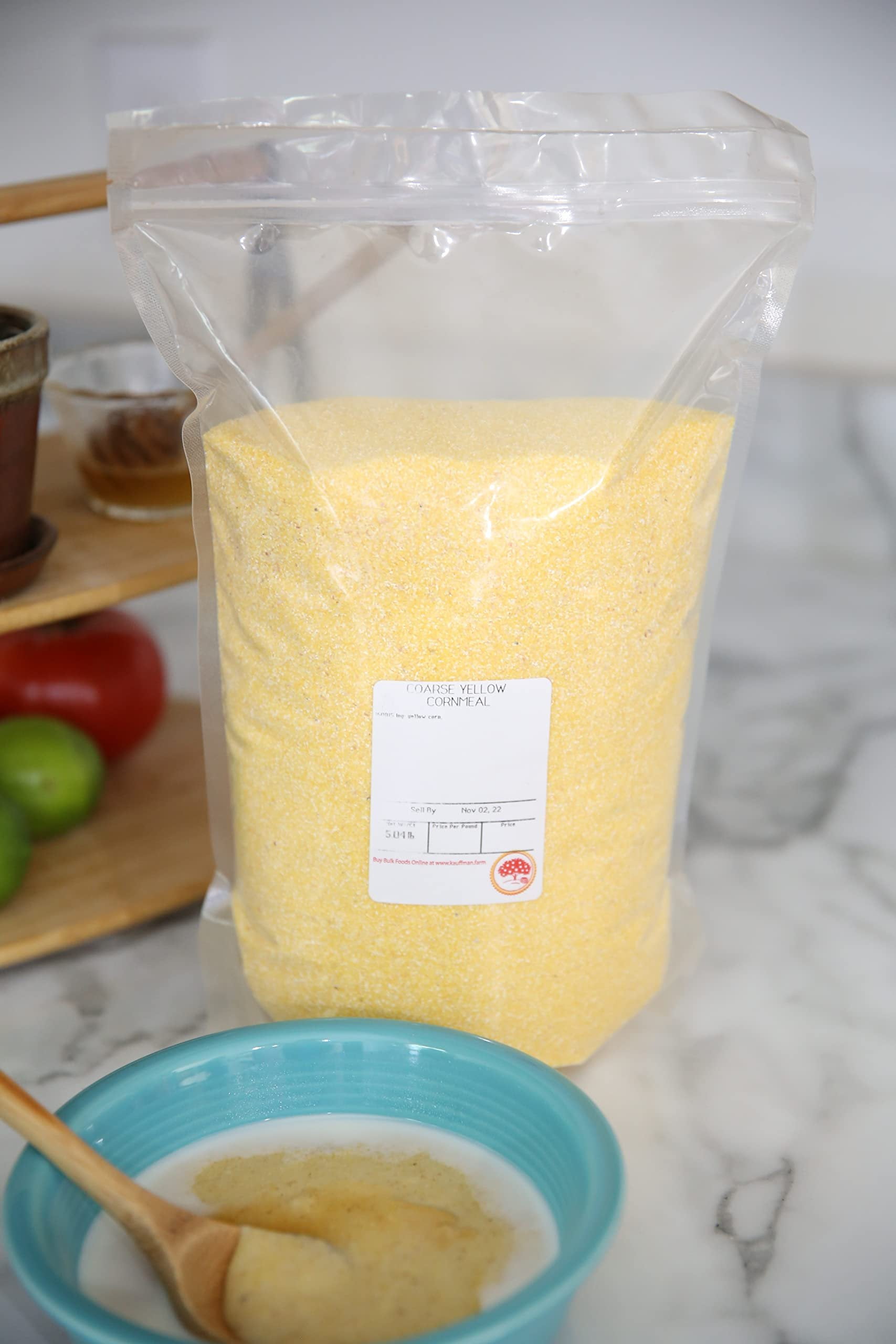 Kauffman Orchards Coarse-Ground Yellow Cornmeal in Bulk, 12 lb. Bag ...
