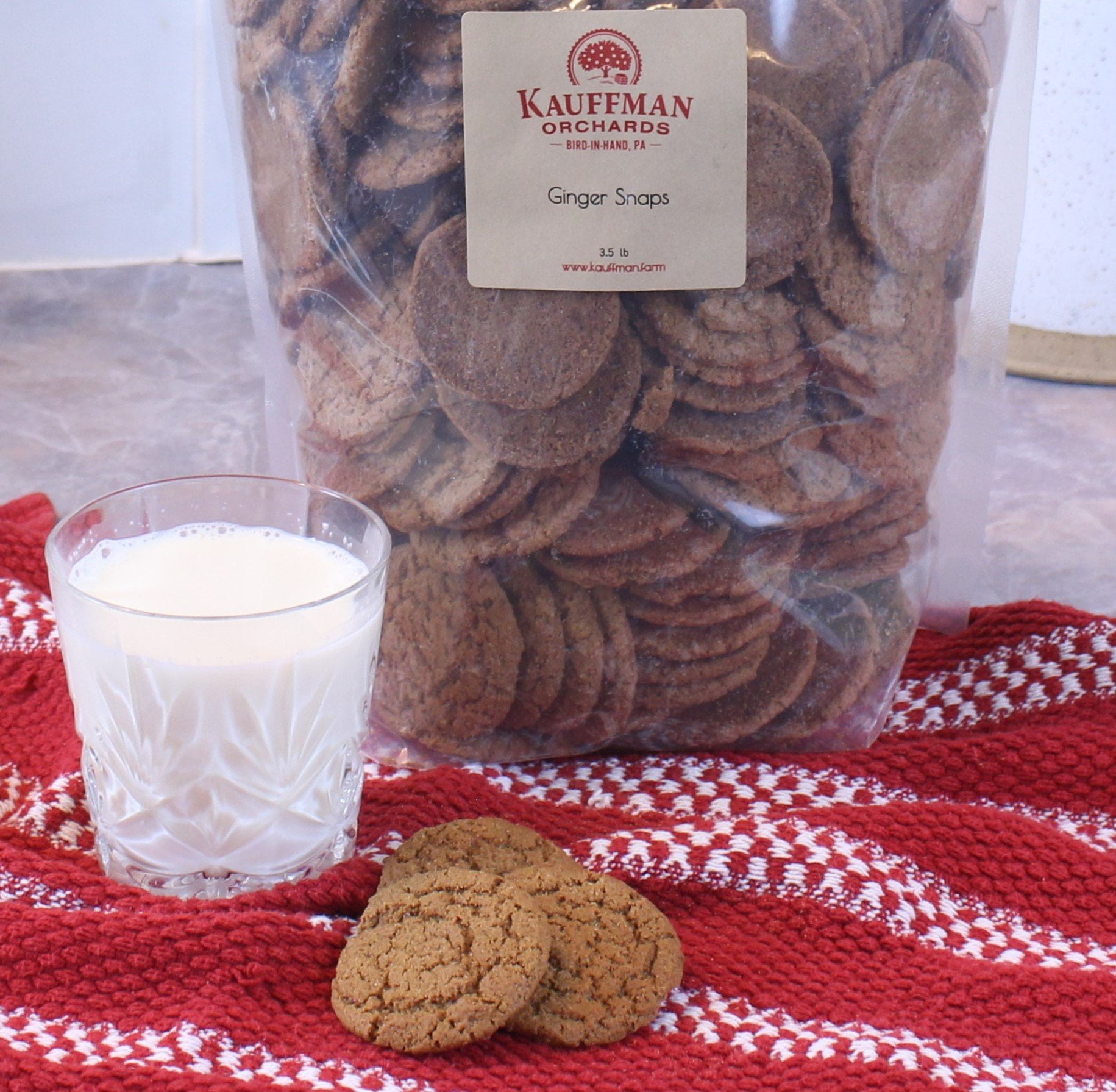 Kauffman's Ginger Snap Cookies, Real Ginger and Molasses, Bulk 3.5 ...