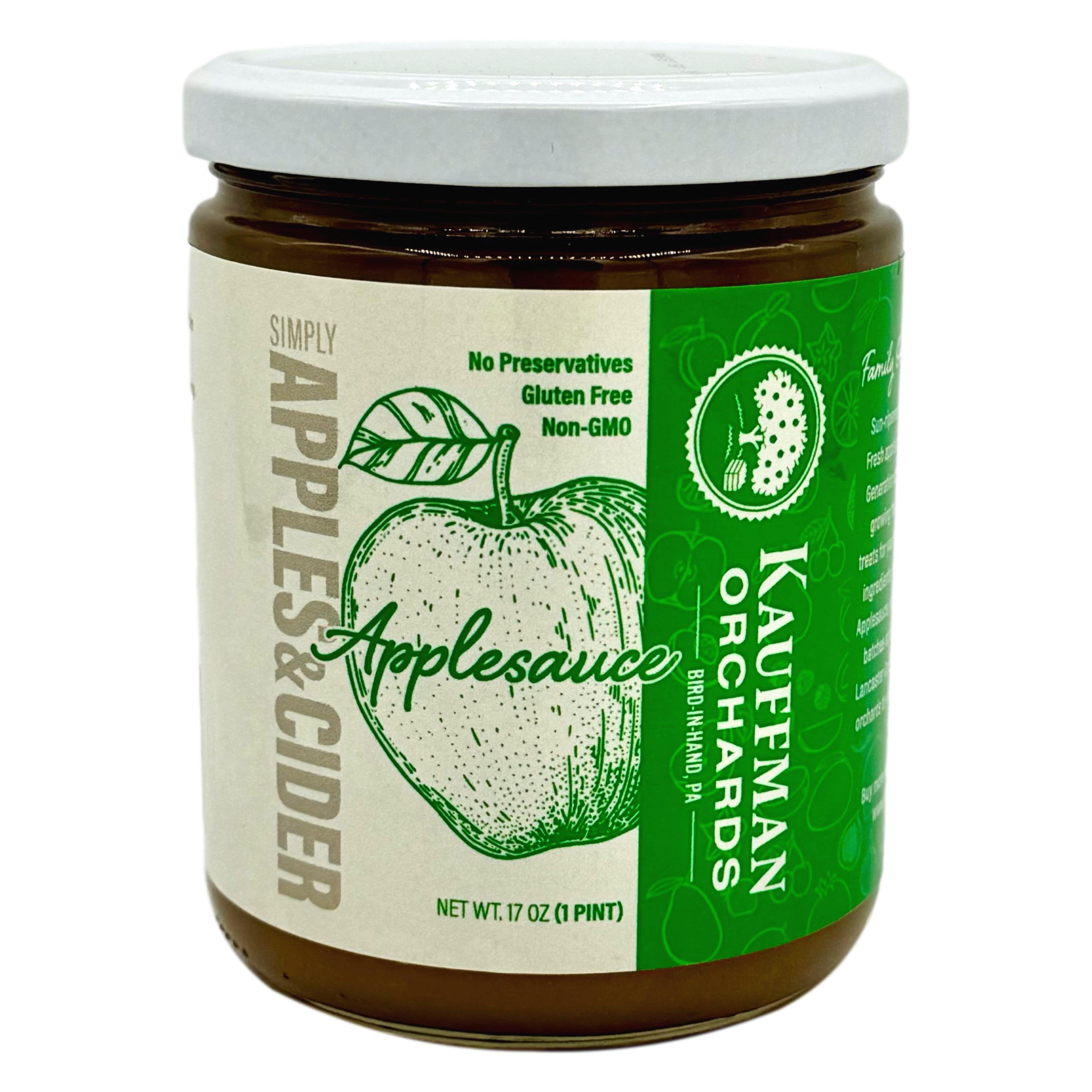 Kauffman Orchards Simply Apples & Cider Applesauce, No Sugar or Spice ...