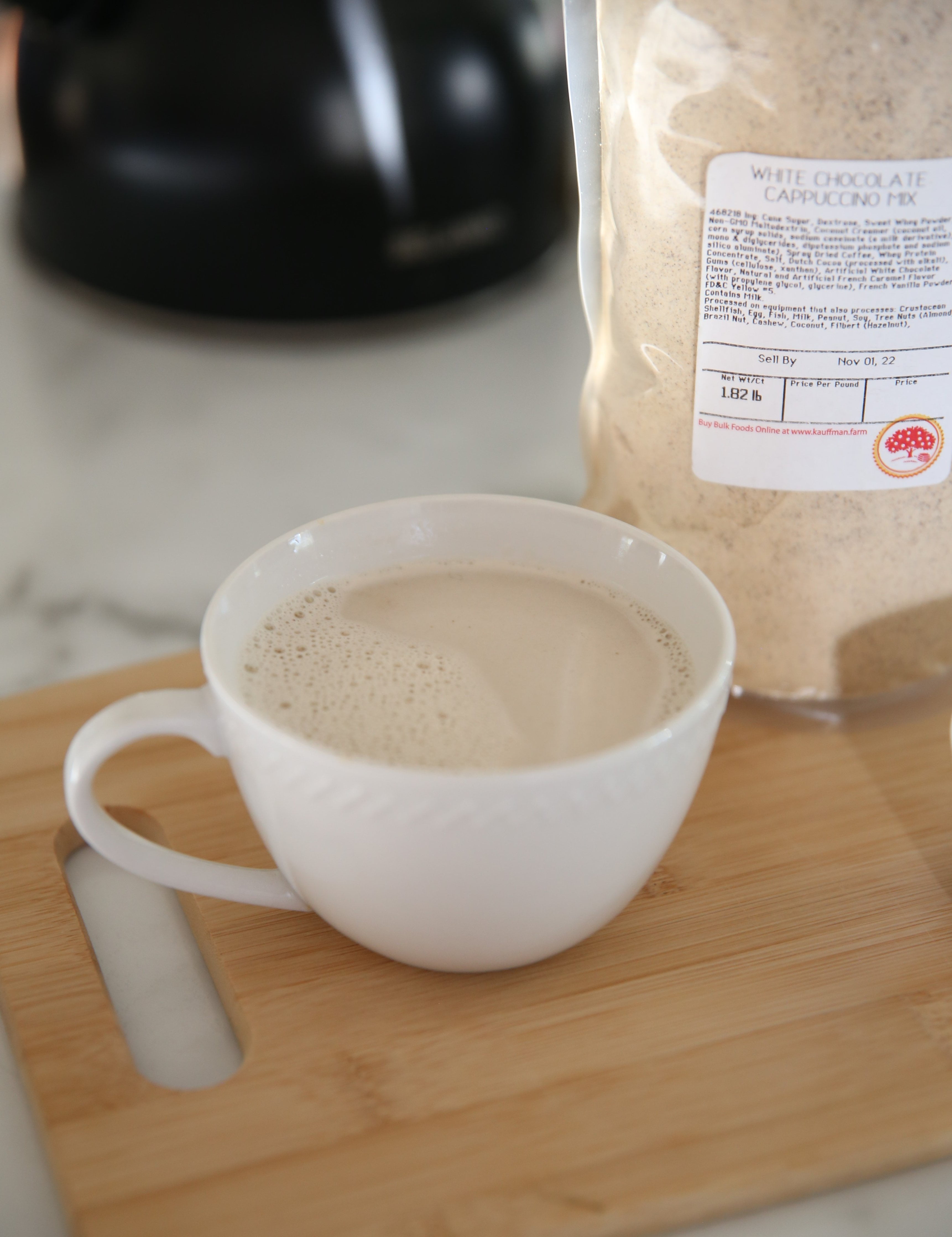 Kauffman Orchards White Chocolate Instant Cappuccino Hot Drink Mix ...