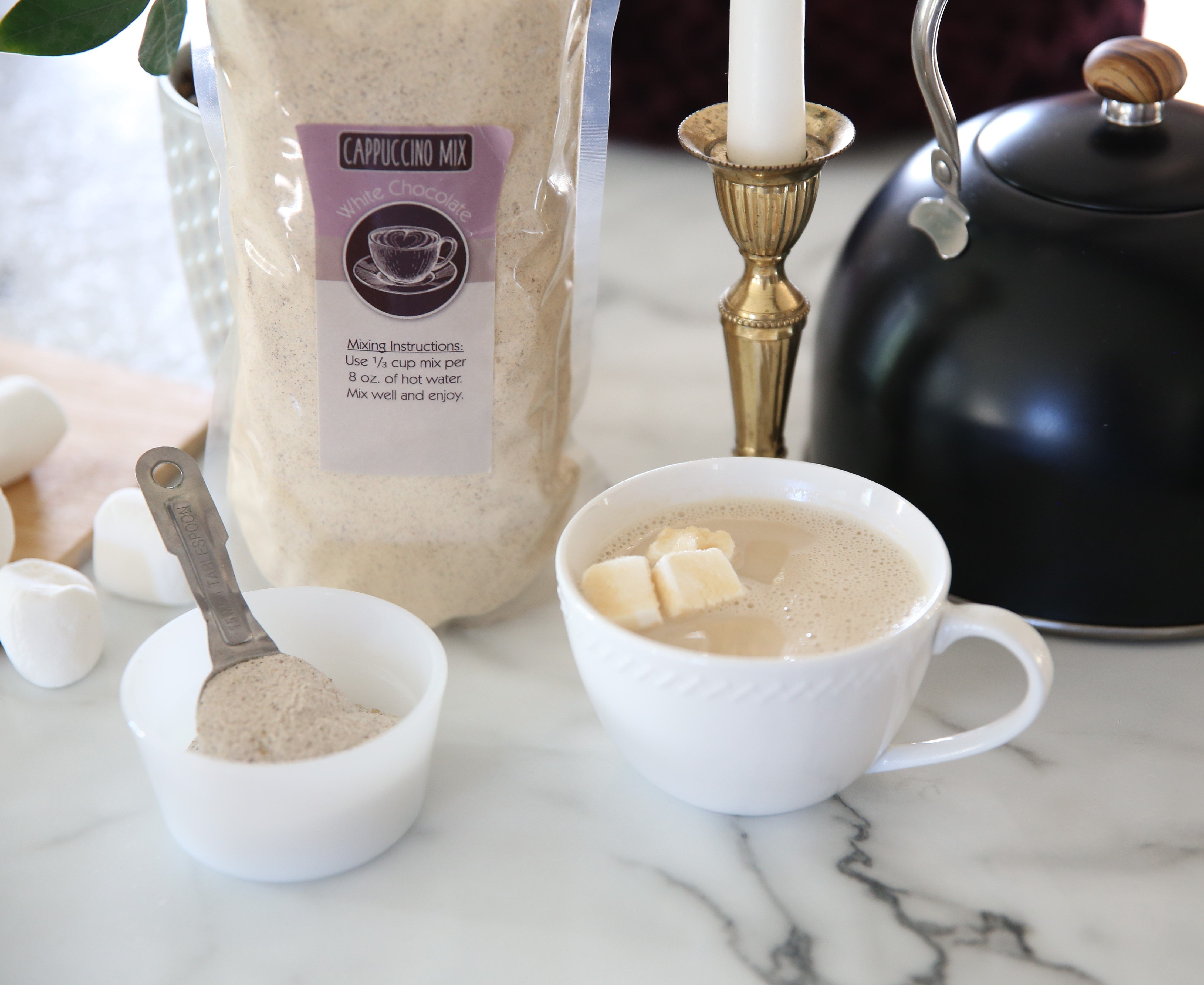 Kauffman Orchards White Chocolate Instant Cappuccino Hot Drink Mix ...