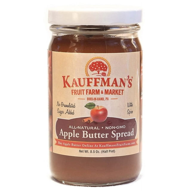 Kauffman's Fruit Farm Homemade Cinnamon Apple Butter Spread, 8.5 Oz ...