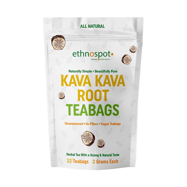Kava Kava Root Teabags - Pure Kava Kava Tea - 100% Natural Herbal Tea ...