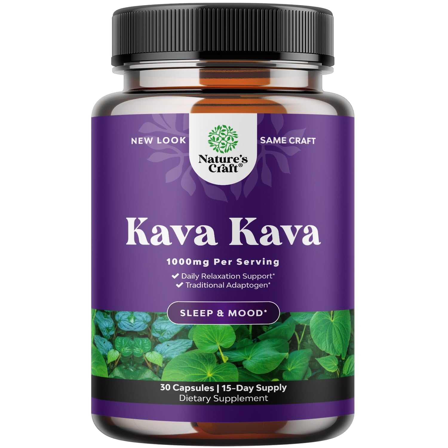 Kava Root Mood Support Supplement - 1000mg Serving Kava Kava Capsules ...