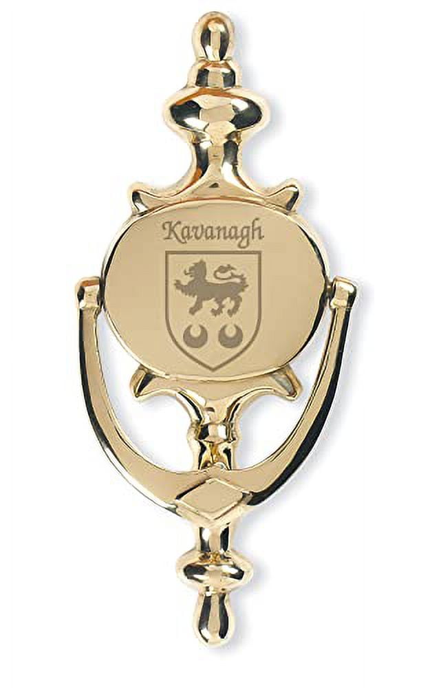 Kavanagh Irish Coat of Arms Brass Door Knocker - Walmart.com