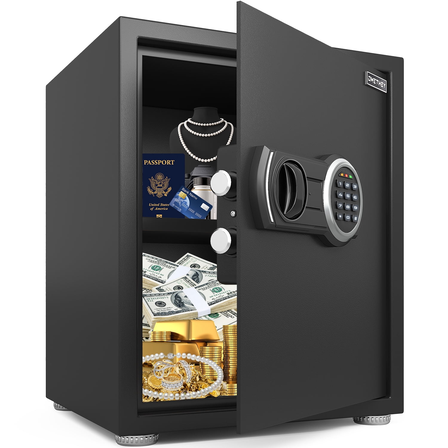 Kavey 2.2 Cub Large Safe Box Fireproof Waterproof, Home Safe with ...