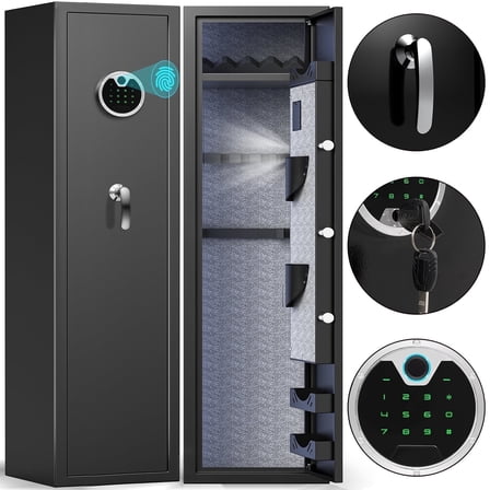 Stack-On 10 Gun Safe, Electronic Lock, Matte Black - Walmart.com