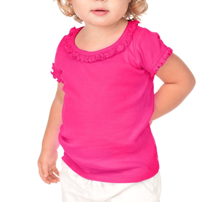 Kavio! Infants Sunflower Short Sleeve Top Hot Pink 6M - Walmart.com