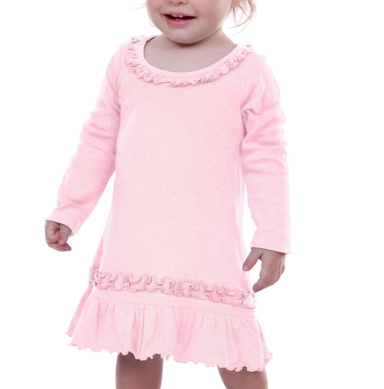 Kavio I1C0565 Infants Sunflower Long Sleeve Dress-Baby Pink-24M ...