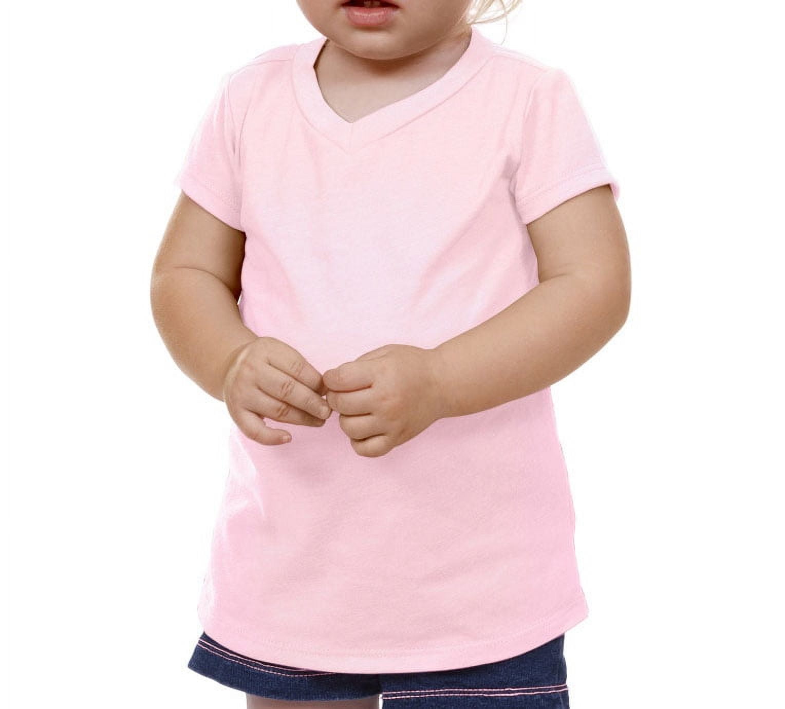 Kavio! Unisex Infants V Neck Short Sleeve Baby Pink 12M - Walmart.com