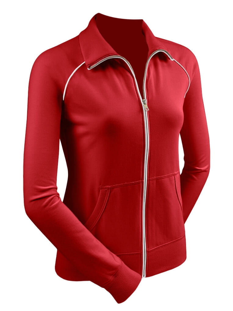 Kavio! Junior Piping Raglan Long Sleeve Jacket Red/White XL - Walmart.com