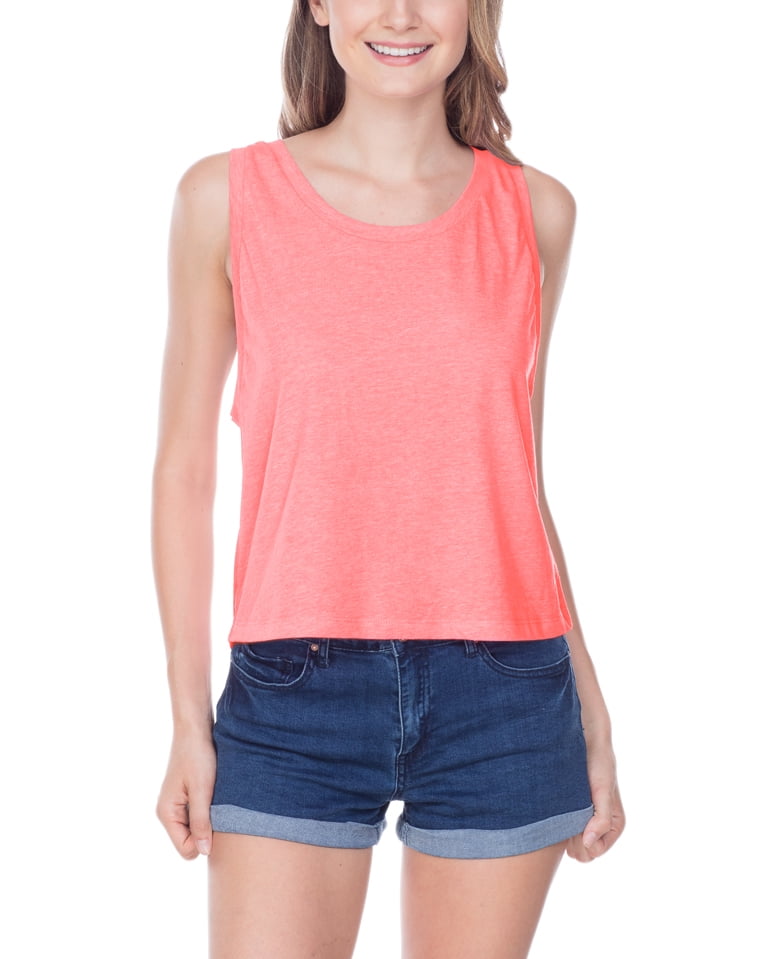 Kavio Juniors Jersey Scoop Neck Boxy Crop Tank - JJP0601 - Walmart.com