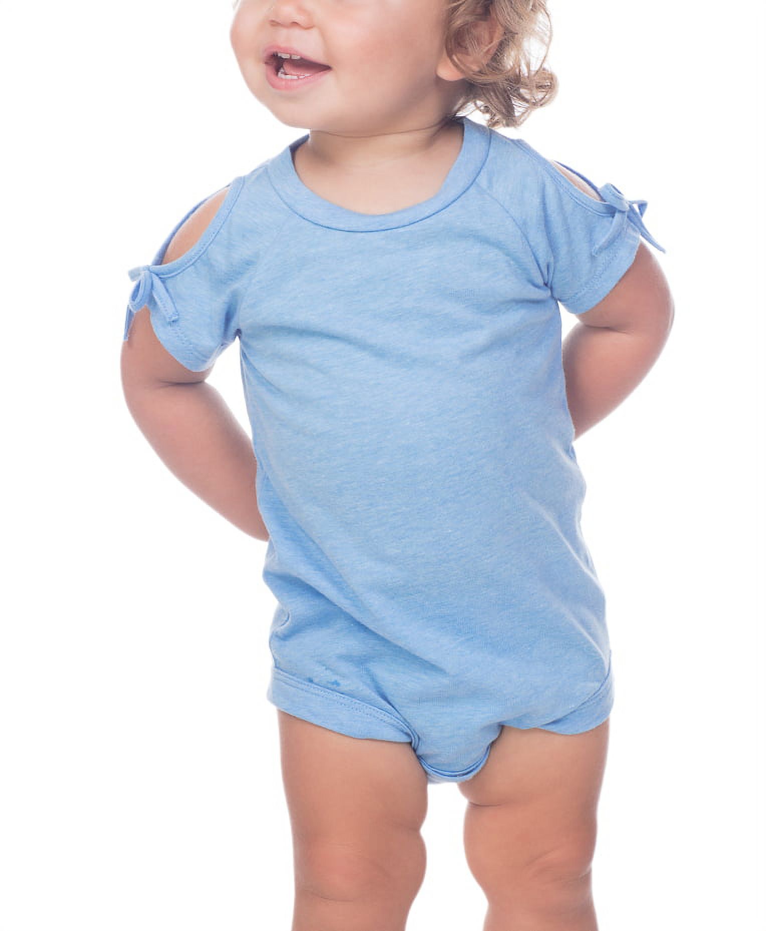 Kavio! Newborn Infant Baby Comfy-soft Cotton Sheer Jersey Cold Shoulder ...