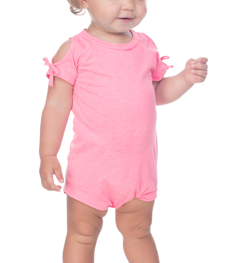 Kavio! Newborn Infant Baby Comfy-soft Cotton Sheer Jersey Cold Shoulder ...