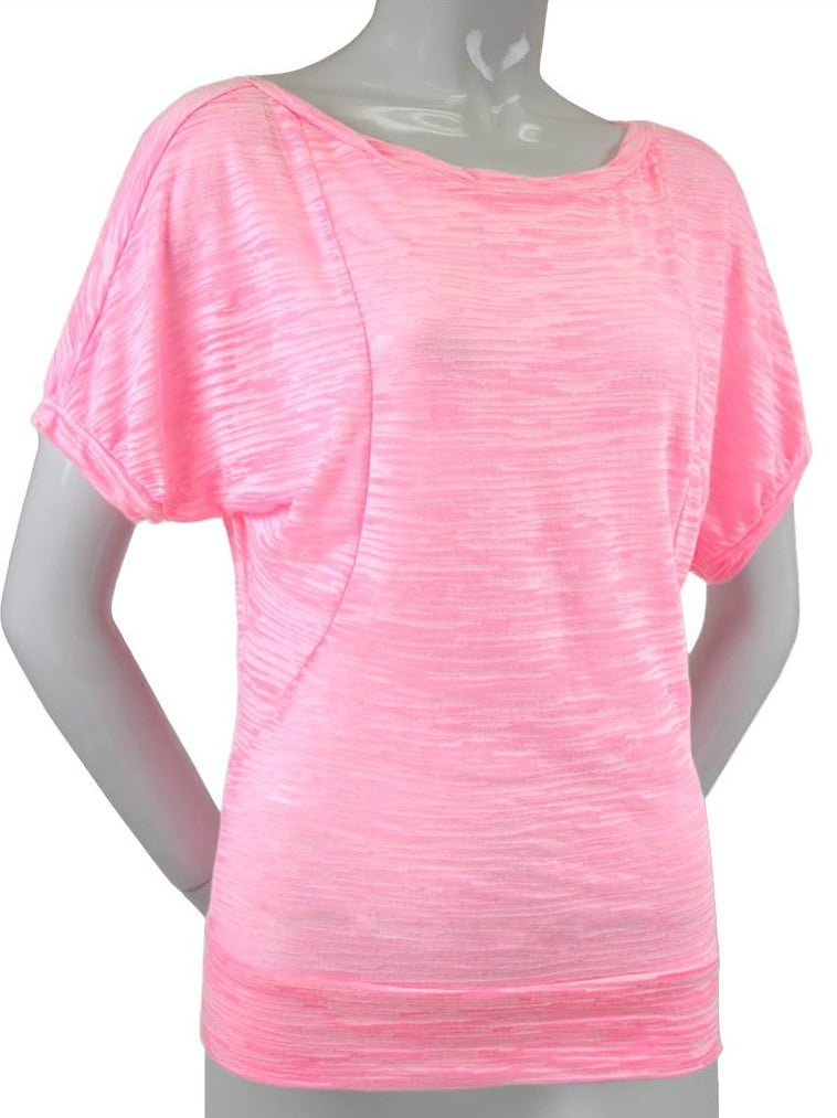 Kavio Women Camouflage Striped Burnout Boat Neck Top WJB0553 - Baby ...