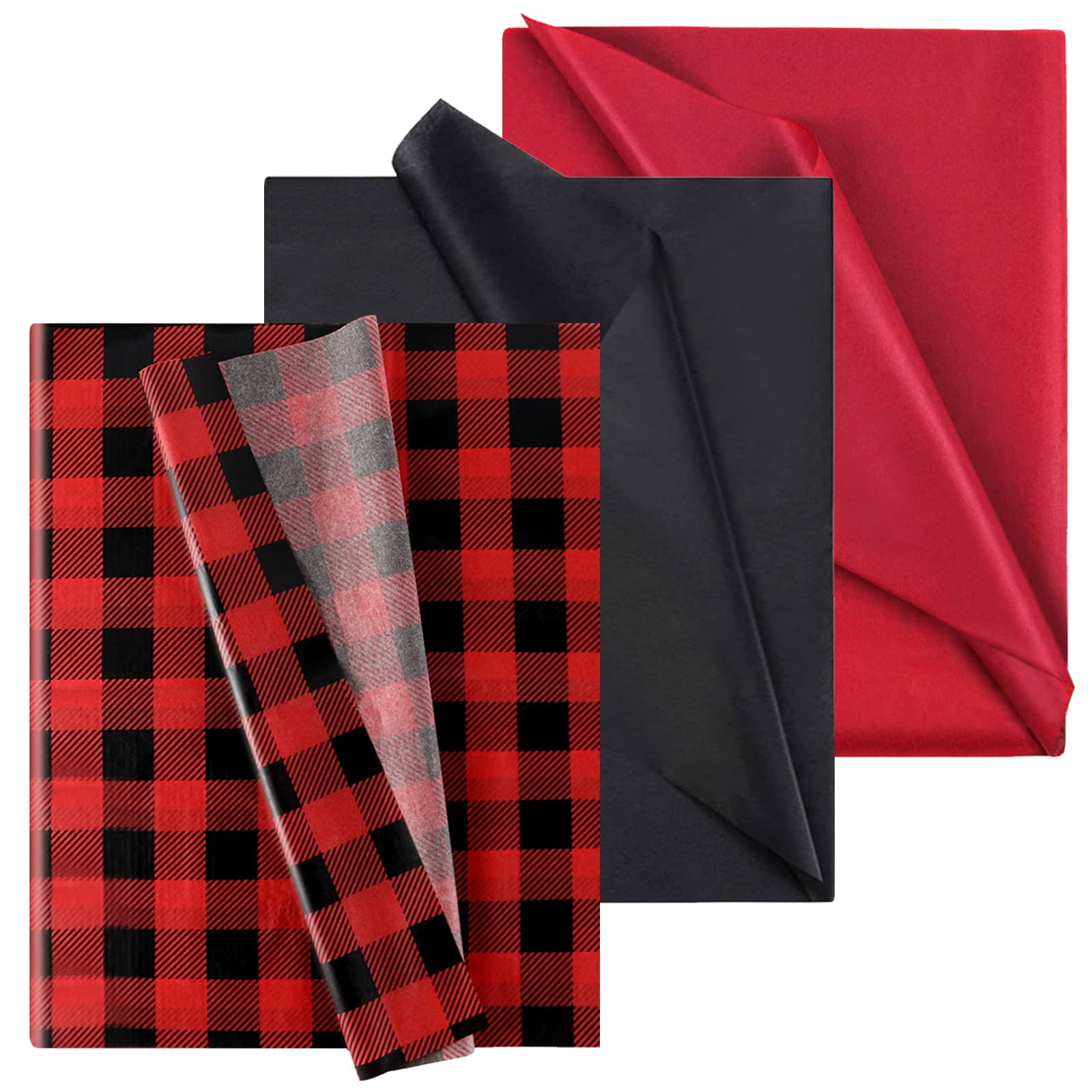 Kavoc 60 Sheets 20 x HYZ01 20 Inch Large Size Buffalo Plaid Tissue Gift ...