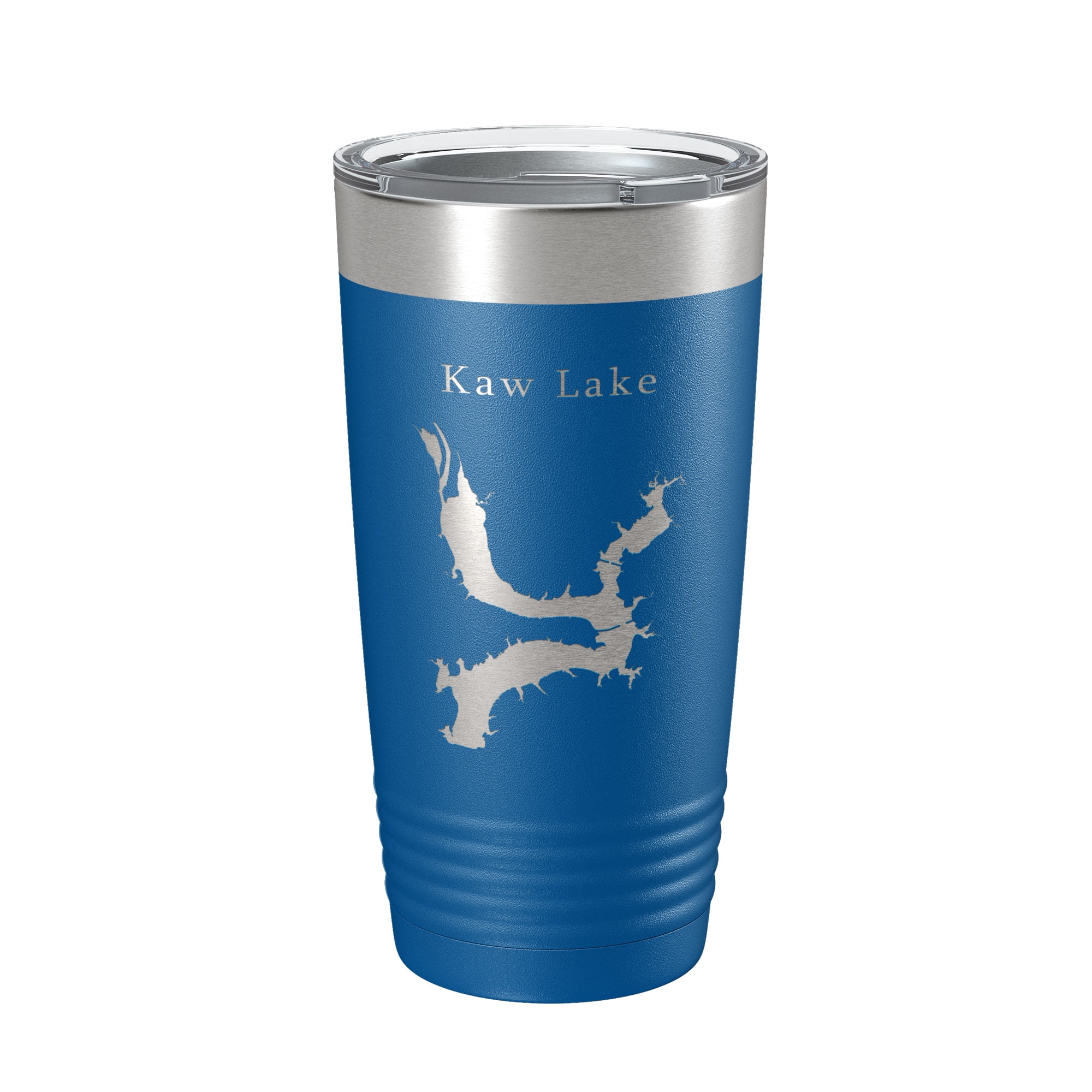 Kaw Lake Map Tumbler Travel Mug Insulated Laser Engraved Coffee Cup ...