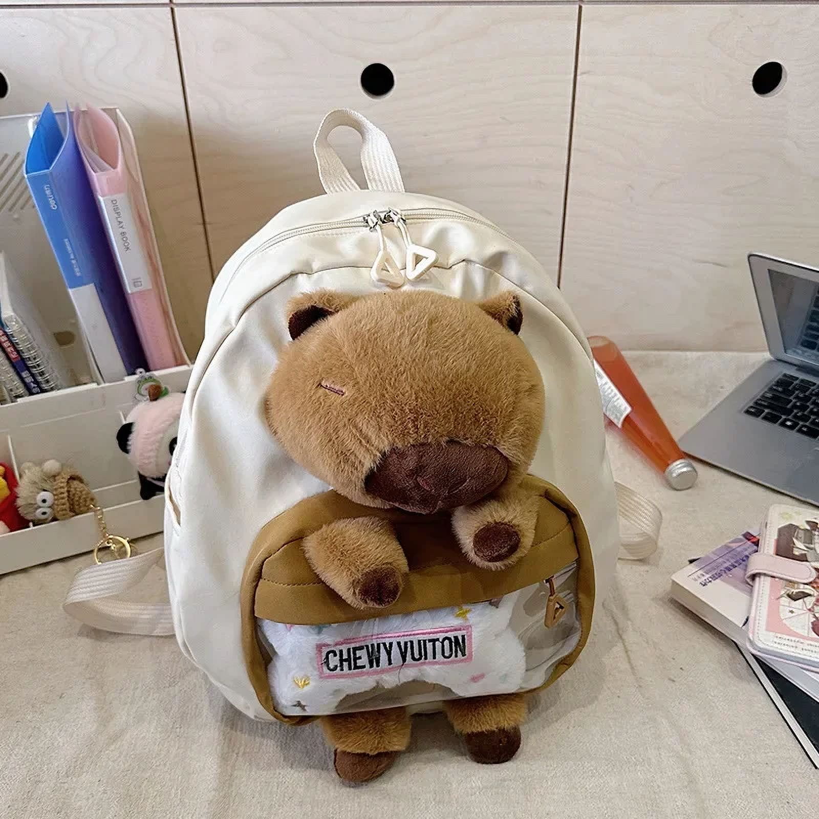 Kawai Capybara Backpack Female Large-capacity Cartoon Funny Backpack ...
