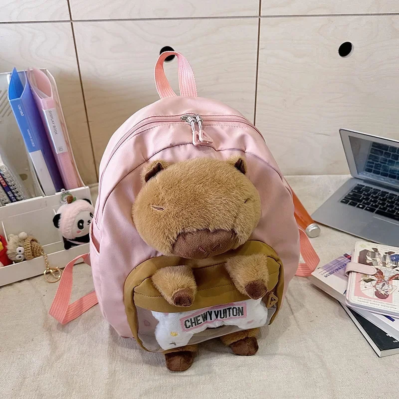 Kawai Capybara Backpack Female Large-capacity Cartoon Funny Backpack ...