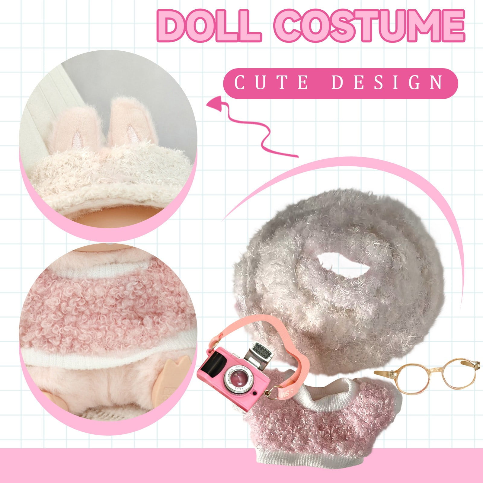 Kawaii 17cm Doll Clothes (NO Dolls) Animal Style Clothing Suitable for ...