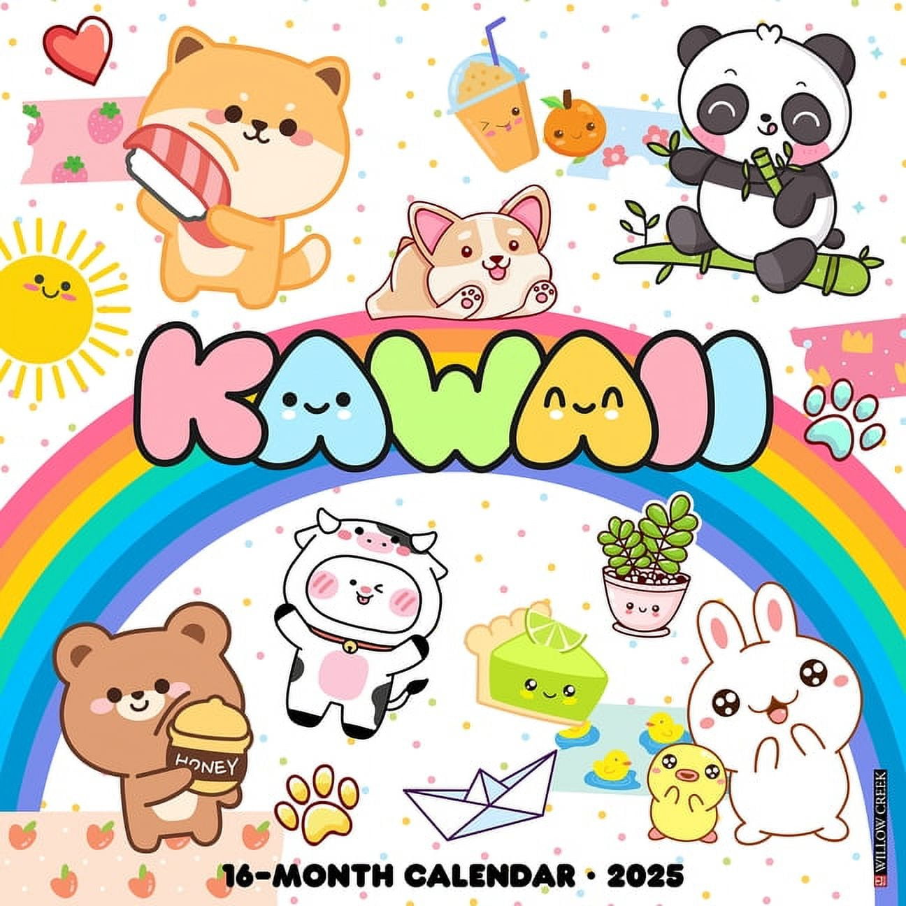 Kawaii 2025 12 X 12 Wall Calendar, (Paperback) - Walmart.com
