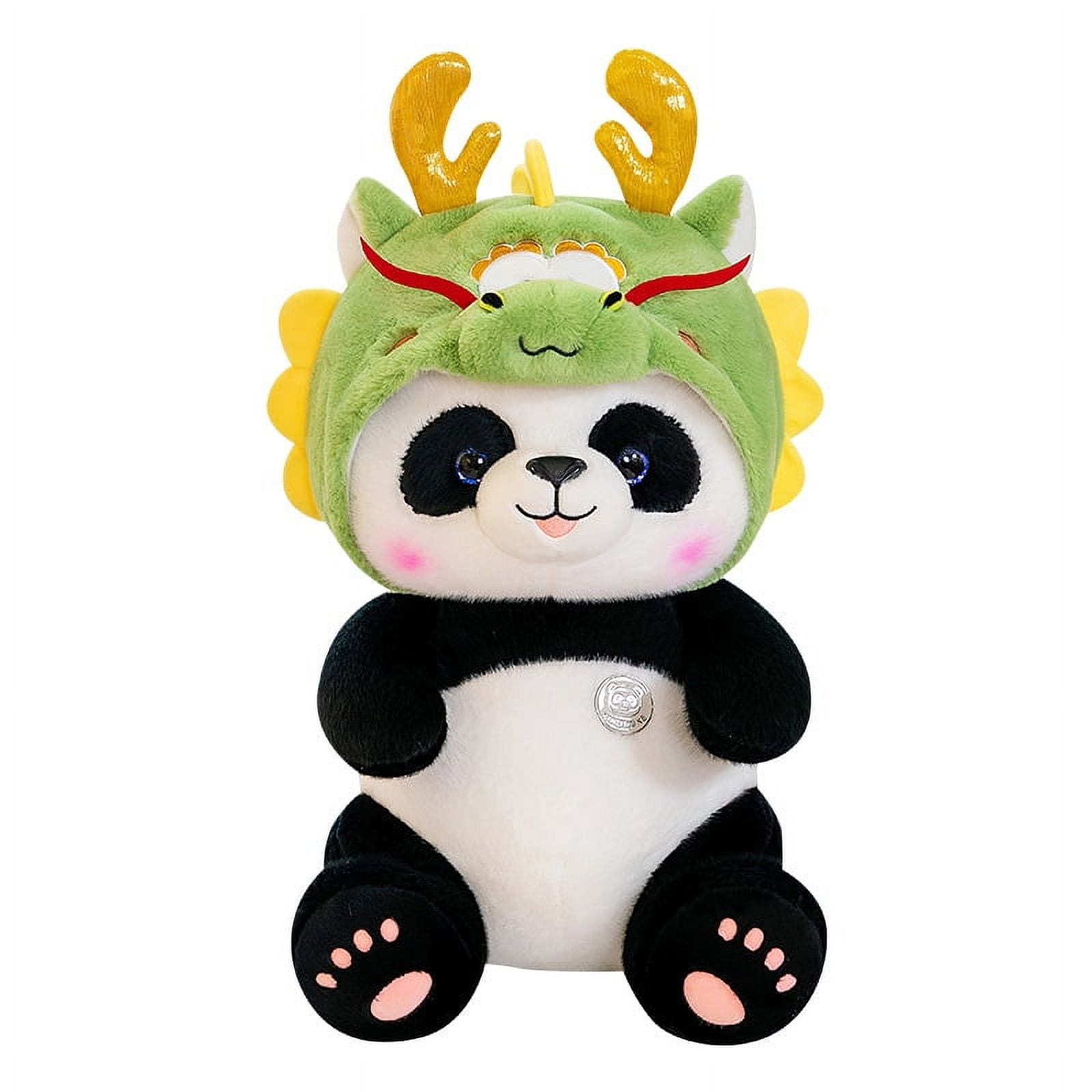 Kawaii 30cm Creative Panda Dragon Plush Toy Doll Machine Doll Toy ...