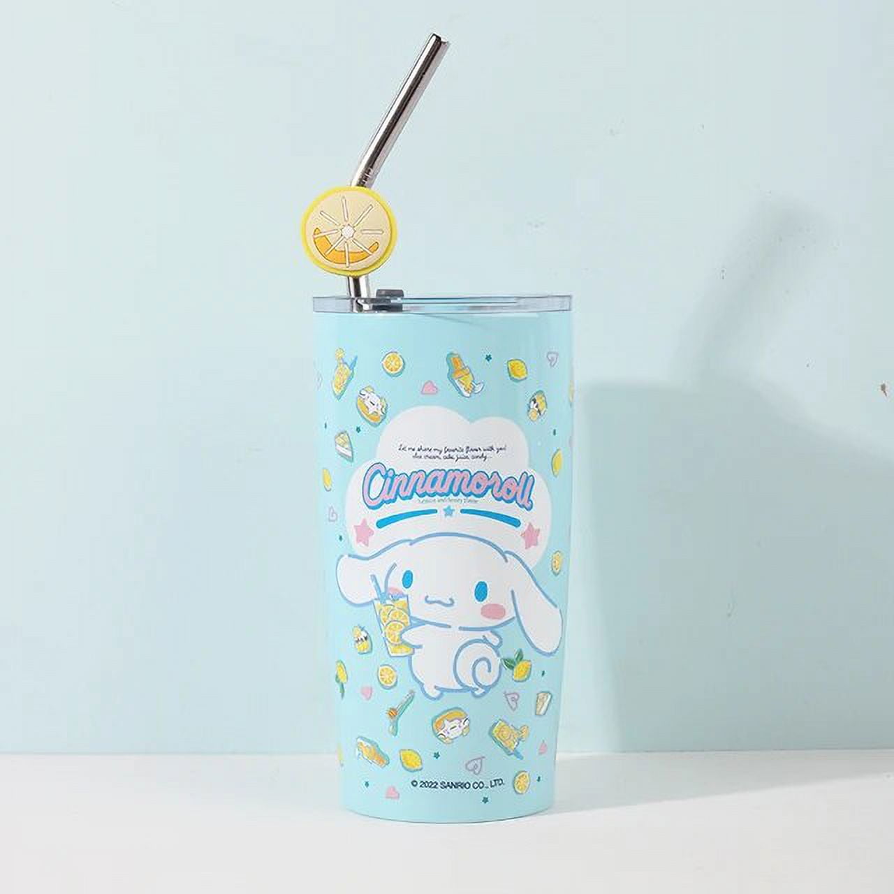 Kawaii 535Ml Cartoon Water Cup Kuromi My Melody Cinnamoroll Pom Pom ...