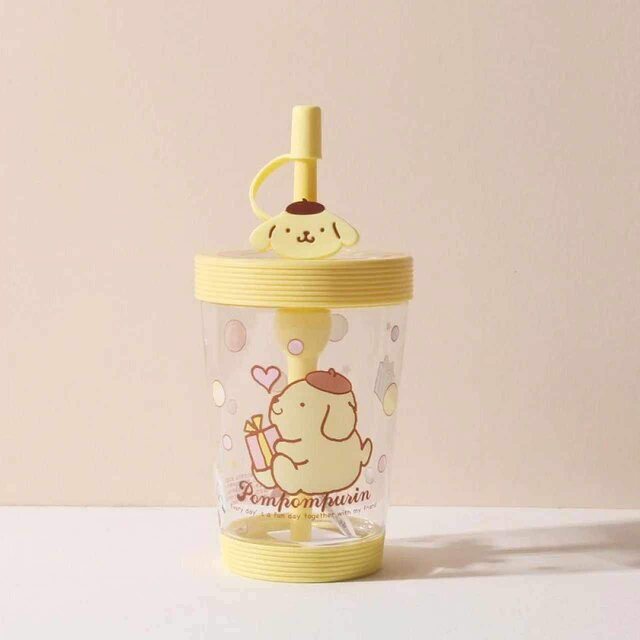 Kawaii 535Ml Cartoon Water Cup Kuromi My Melody Cinnamoroll Pom Pom ...