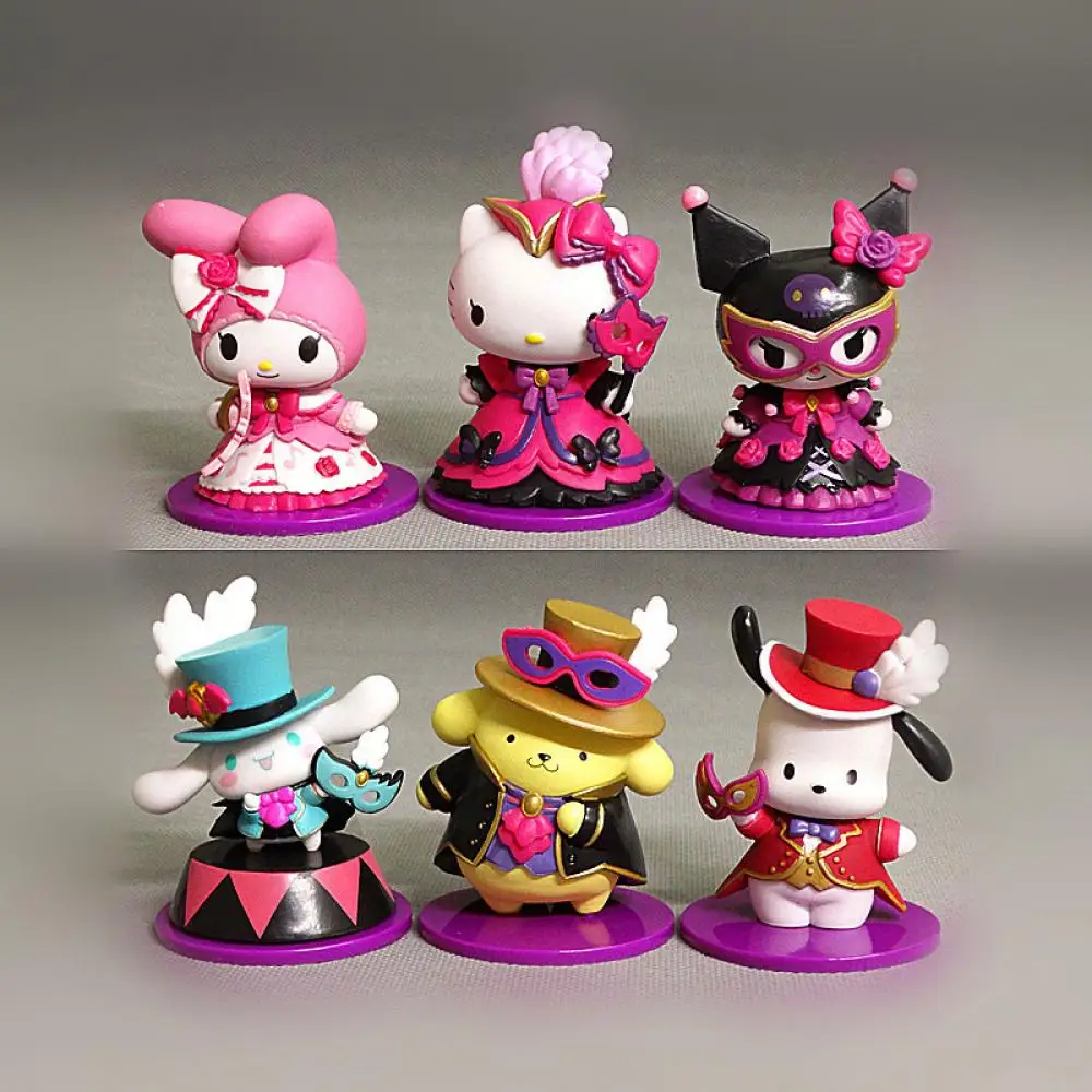 Kawaii 8Cm Figure Hello Kitty Sanrio Anime Cinnamoroll Kuromi Doll ...