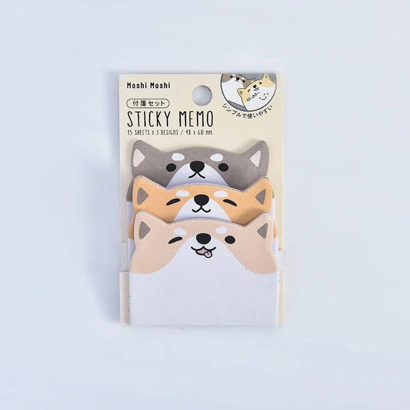 Kawaii Animals Party 3 Layers Sticky Notes Memo Pad To Do List Planner ...