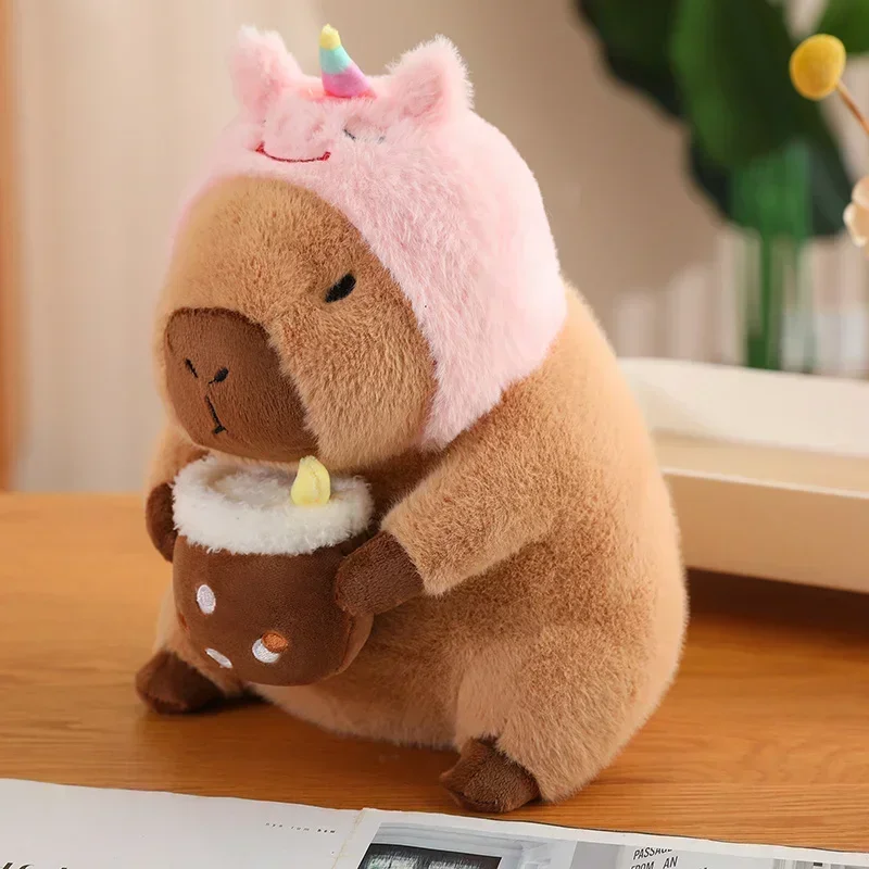 Kawaii Anime Capybara Bread Plush Toy Creative Stuffed Animals Capybara ...